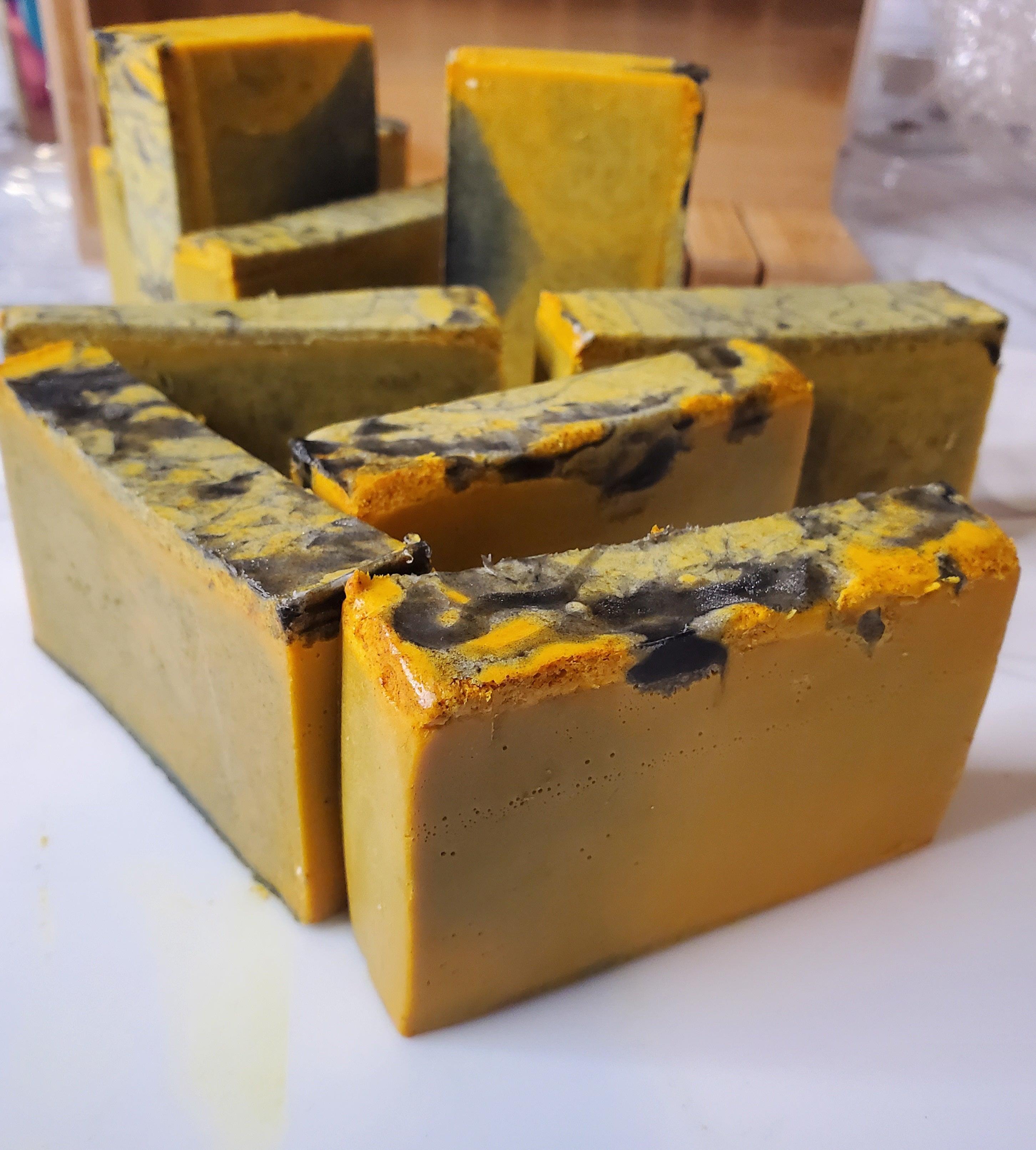 TURMERIC CHARCOAL LEMON SOAP BAR | Kulture Designed Co.